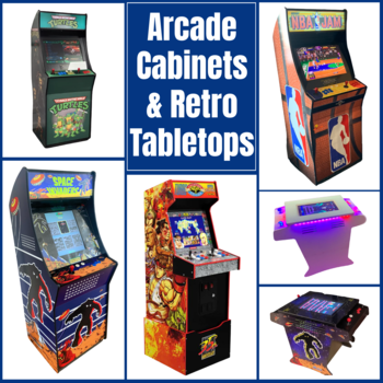 ARCADE CABINETS, RETRO TABLETOPS